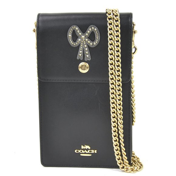 OTHERS | Bags | Coach Coach Diagonal Shoulder Bag Leather Black Ladies ...